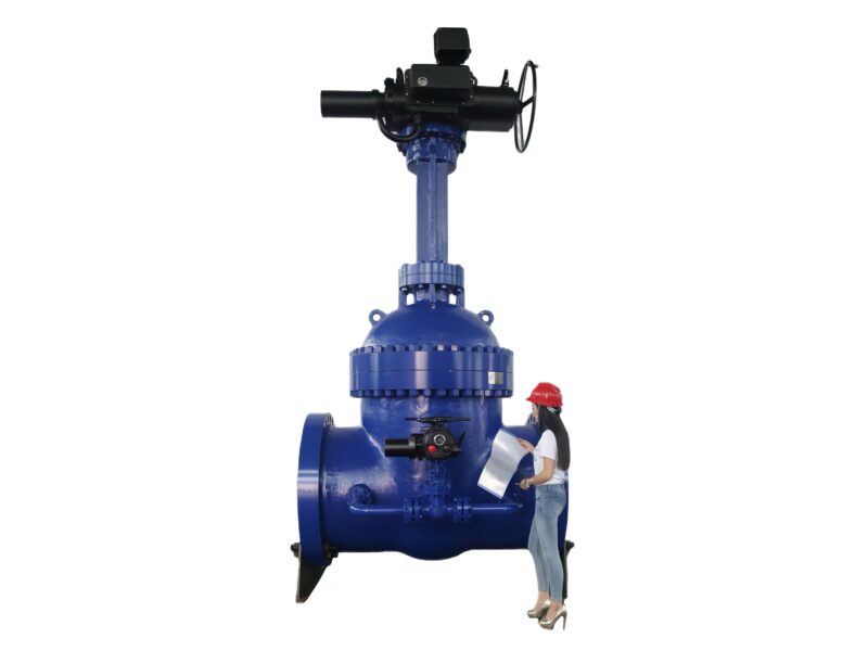 42"-600LB-RF Electric Modulating Gate Valve C/W Limitorque SMC-5 ...