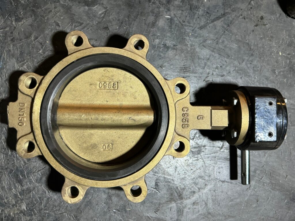 B148 C95800 Aluminum Bronze Lugged Butterfly Valve 6“ - Savvy Valves